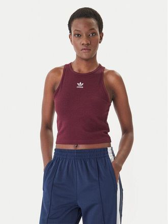 adidas Top Essentials KD3824 Dunkelrot Slim Fit