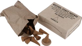Guru Shop Natural Cones Incense, Nat&uuml;rliche R&auml;ucherkegel - Vanilla, 9x7x3 cm