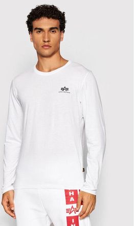 Alpha Industries Alpha Industries Longsleeve Basic Small Logo 198517 Wei&szlig; Regular Fit