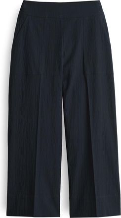 OPUS Damen Culotte | Strukturierte Culotte Misha Cargo Wide im Cargo Stil Coal Blue, 42