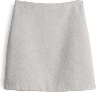 someday Damen Minirock | OHAARA Minirock aus weichem Woll Double Hazy Fog Melange, 36