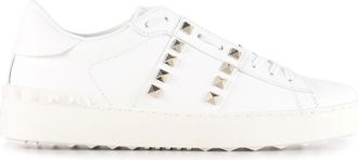 Valentino Garavani Femme, Chaussures, Blanc, Taille: 39 EU Baskets Basses &agrave; Clous