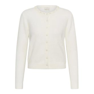 Kaffe Gilet Selly - Femme - Pulls - Blanc - Taille: 36 FR