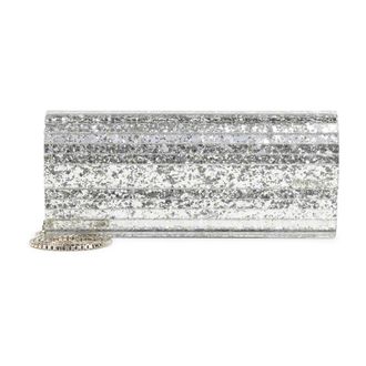 Jimmy Choo London Femme, Sacs, Gris, Taille: ONE Size Champagne Sweetie &Eacute;l&eacute;gant Pochette de Soir&eacute;e