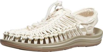 Keen Mens Uneek Classic Two Cord Sandals, White Cap/Cornstalk, 9.5