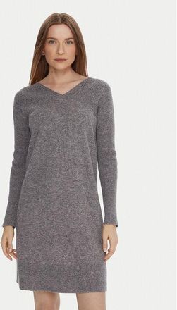 Benetton United Colors Of Benetton Strickkleid 1044DV02C Grau Relaxed Fit