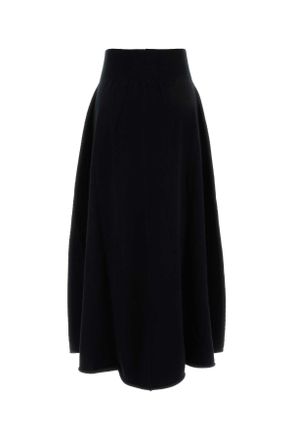 Extreme Cashmere Womens Black Stretch Cashmere Blend N&acirc;&deg;498 Skirt Raven Maglieria Sweater