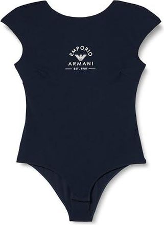 Emporio Armani Slip de corps en coton stretch emblématique pour femme, MARINE, L