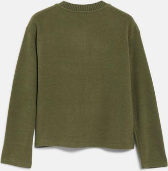 s.Oliver Sweatshirt Sweatshirt Angerautes Sweatshirt im Relaxed Fit