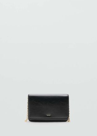 Mango Petit sac bandouli&egrave;re noir - Femme - Taille unique - MANGO