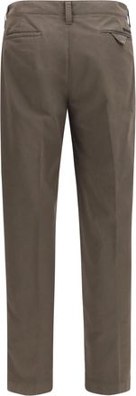 Prada Garment-Dyed Cotton Trousers - Green
