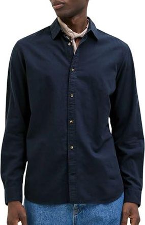 Jack & Jones Jjesummer Ls Sn Chemise &agrave; Manches Longues pour Homme, Blazer Bleu Marine., XS