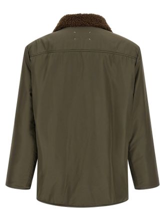 Maison Margiela Shearling Collar Parka - Olive Green