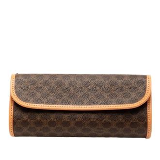 Celine Pre-owned Canvas Clutch - Femme - Pre-owned - Brun - Taille: ONE Size