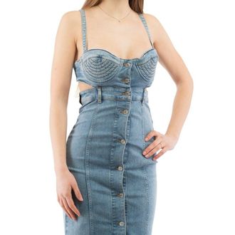 Moschino Womens Multicolor Cotton Casual Dress