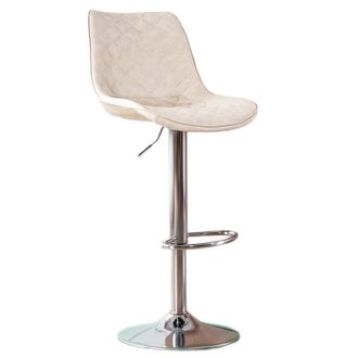 Generic Verstellbarer Drehhocker aus Kunstleder - Hydraulisch h&ouml;henverstellbarer Tresenhocker f&uuml;r K&uuml;cheninsel, Fr&uuml;hst&uuml;cksbar, Esszimmer, Wohnzimmer, Kneipe