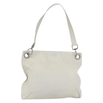 Loewe Pre-owned Ledertasche - - Pre-owned - Damen - Wei&szlig; - ONE SIZE