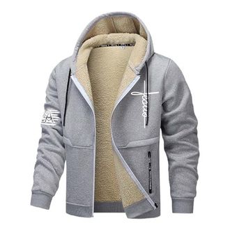 Generic Sweat a Capuche Homme Sweatshirt Hooded Veste ext&eacute;rieure pour Homme avec Doublure en Polaire &eacute;paisse et Coupe-Vent, Sweats &agrave; Capuche Chaud, Multiple C