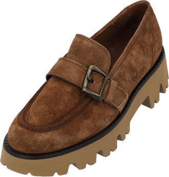 Paul Green Slipper & Mokassin 1050-014, Rauleder, Braun, Damen EU 6/39