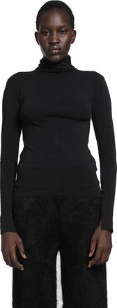 Thom Krom Stretch Cotton Modal Turtleneck Top