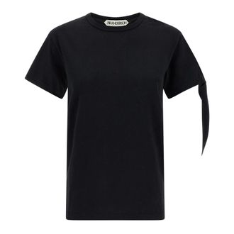 J.W.Anderson Femme, Tops, Noir, Taille: 36 FR T-shirt Ancre Brodé
