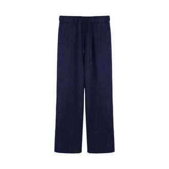 Generic Tenue 2 pi&egrave;ces pour femme avec demi-fermeture &eacute;clair - Sweat surdimensionn&eacute; - Pantalon de surv&ecirc;tement d&eacute;contract&eacute; - Taille &eacute;lastique, bleu marine, M