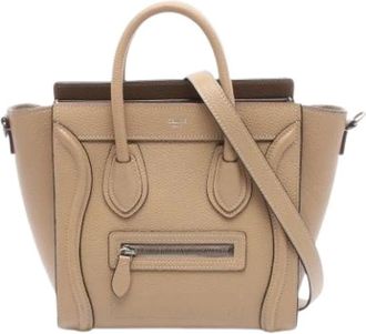 Celine Sac &agrave; main mini vintage doccasion - Femme - Pre-owned - Beige - Taille: ONE Size