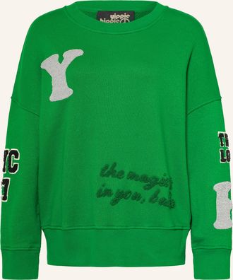 Yippie Hippie Yippie Hippie Sweatshirt gruen