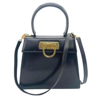 Ferragamo Pre-owned Leather Handbag - - Pre-owned - Damen - Schwarzk - ONE SIZE