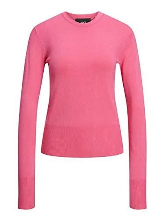 Jack & Jones JXLARA LS Soft Crew Neck Knit Noos Pull-Over, Carmine Rose, L aux Femmes