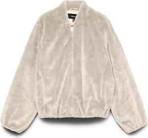 Vero Moda Vmsonjaliga GA Boo Veste Courte pour Femme, Oatmeal, L, Cr&egrave;me, L