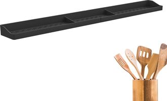 Generic Herdablage: Magnetisches Herdregal, Gewürzregal aus Silikon, magnetisches Küchenherd-Regal, Gewürz-Organizer über Herd, Organizer für Herd, Tablett-Or