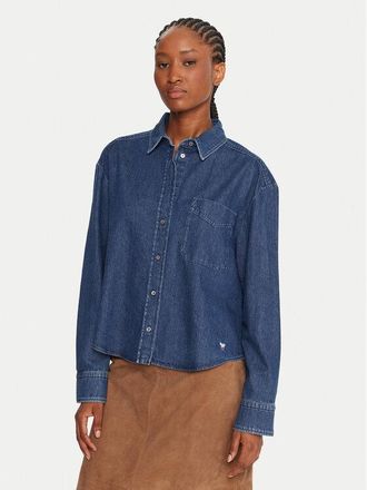 Max Mara Jeanshemd Obbia 2525116052 Blau Boxy Fit