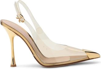 Gianvito Rossi Femme, Chaussures, Jaune, Taille: 37 1/2 EU Escarpins Diana &agrave; bride arri&egrave;re pointus