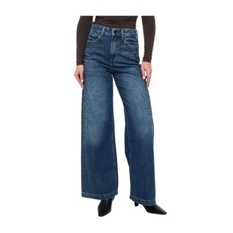Guess Femme, Jeans, Bleu, Taille: W25 Bellagio Wide Jeans