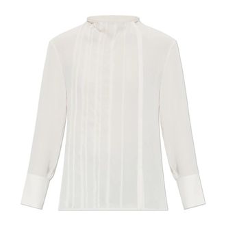 Victoria Beckham Asymmetrisch gesloten blouse - - Blouses & Shirts - Damen - Beige - XS