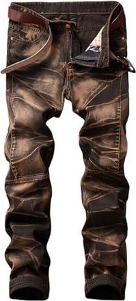 Generic Jean Homme Jeans Homme Week-End/Voyage Jean Droit Large D&eacute;contract&eacute; - Pantalon Denim Confort Max pour Homme Qui Privil&eacute;gie la Libert&eacute; de Mouvement