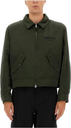 Kenzo Boke Flower Stepp-Blouson - - Jackets - Herren - Gr&uuml;n - M