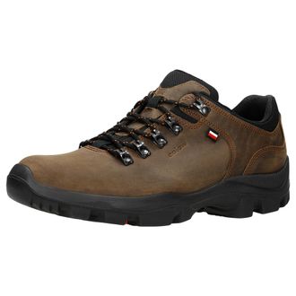 Wojas Herren Trekkingschuhe aus Crazy-Horse-Leder - Sneaker Halbstiefel Ganzjahresschuhe Gel&auml;nde Stadt Urban Sport - braun, 9377-92, Gr. 43