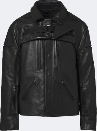 Rick Owens Veste Macr&eacute;versible en cuir