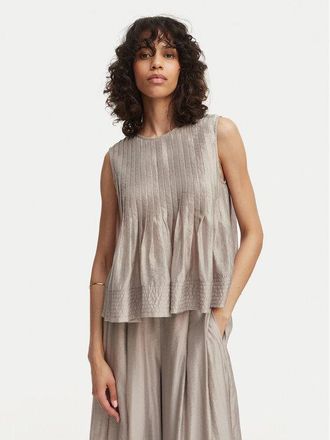 Eleh Bluse SS260268 Beige Regular Fit