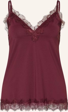 Rosemunde Top Bridget Mit Spitze rot