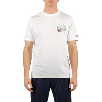 Saint Barth Homme, Tops, Blanc, Taille: XL T-Shirt