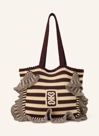 Sandro Sandro Shopper Mit Volants braun