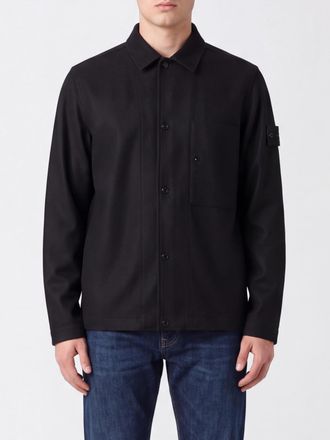 Stone Island Hemdjacke aus der Ghost-Kapselkollektion aus monochromem Nylon