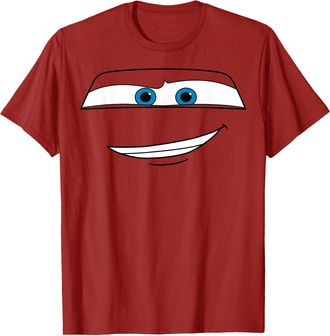 Disney Pixar Cars Lightning McQueen Großes Gesicht T-Shirt