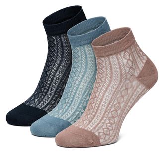 Nine West Lange Socken Nine West KR_NW_SHINY_Z_SS25 (3 PACK) Bunt