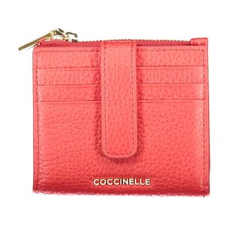 Coccinelle Femme, Accessoires, Rouge, Taille: ONE Size Metallic Soft Wallet