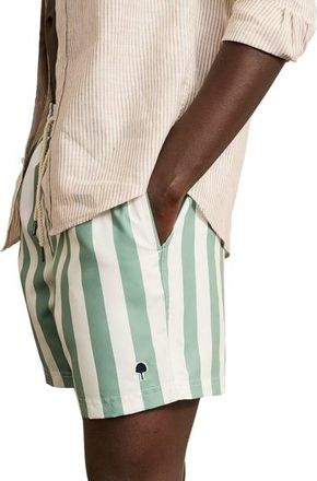 Faguo Short de bain Mimizan &agrave; rayures