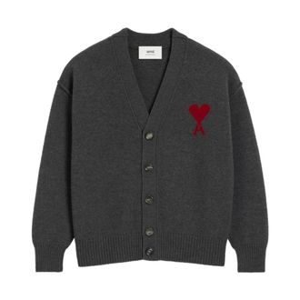 Ami De Coeur Cardigan - - Knitwear - Herren - Grau - S